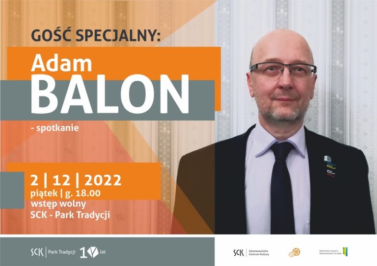 Adam Balon – spotkanie autorskie - Urząd Miasta w Siemianowicach Śląskich